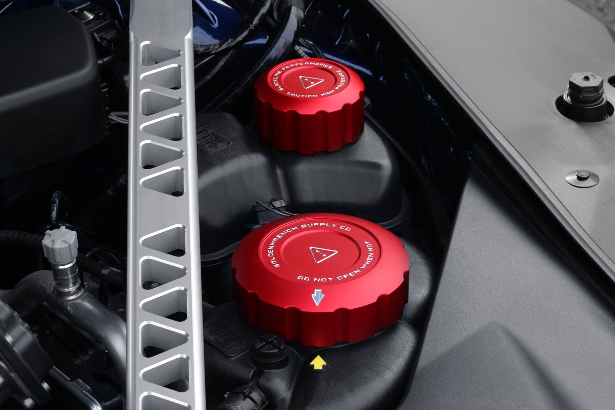 Goldenwrench A90 Toyota GR Supra BLACKLINE Performance Coolant Cap Cov ...