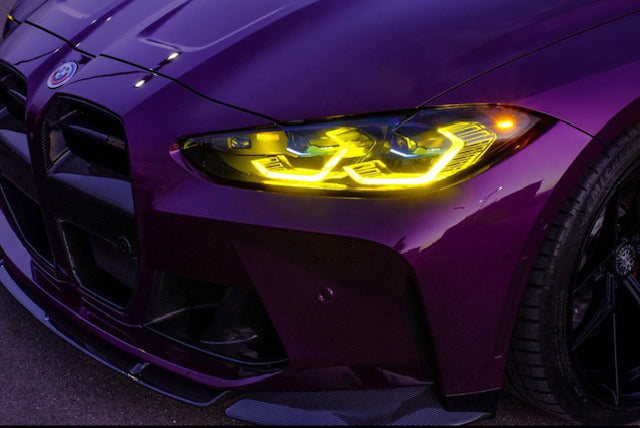 BMW G8X M3 M4 Colored Laser DRL Headlight Kit | Mashimarho